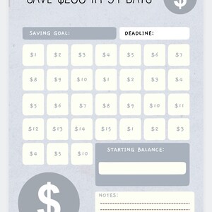 Save 200 in a Month, Money Challenge, Saving Challenge, Budget Planner ...