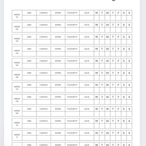 12 Week Exercise Challenge,workout Tracker,fitness Log,workbook Log ...