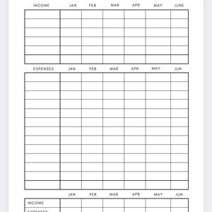 Financial Year Overview Planner,annual Budget Tracker,budget by ...