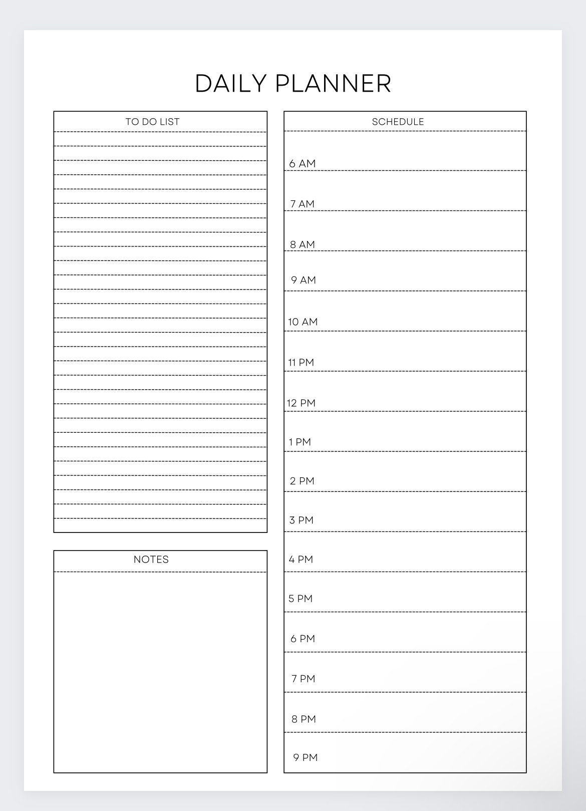 Daily Planner,hourly Planner,desk Planner,daily Routine,daily Planner ...