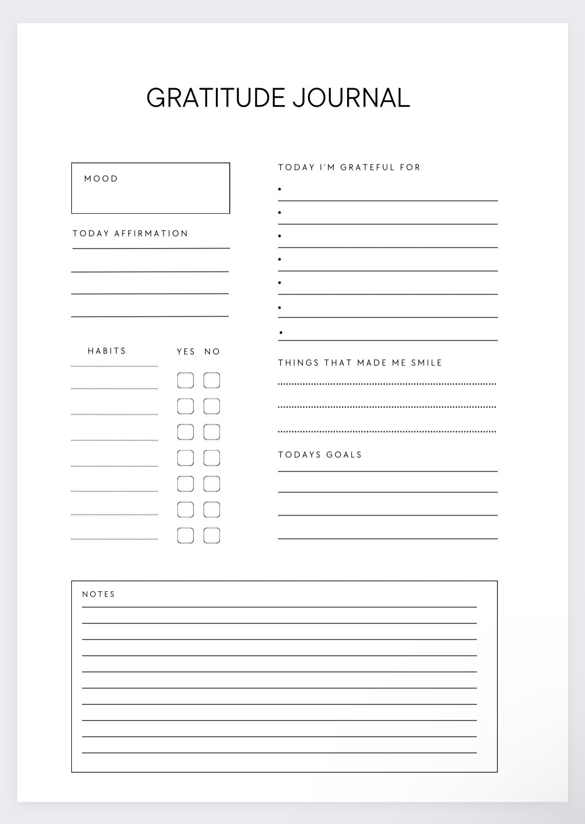 Gratitude Journal,thoughts Planner,affirmation Planner,gratitude ...