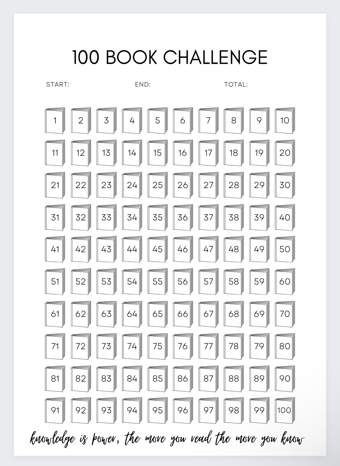 Book Trackerprintable Book Tracker Book Logreading - Etsy