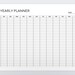 Yearly Planner,yearly Planner Printable,annual Planner Template ...