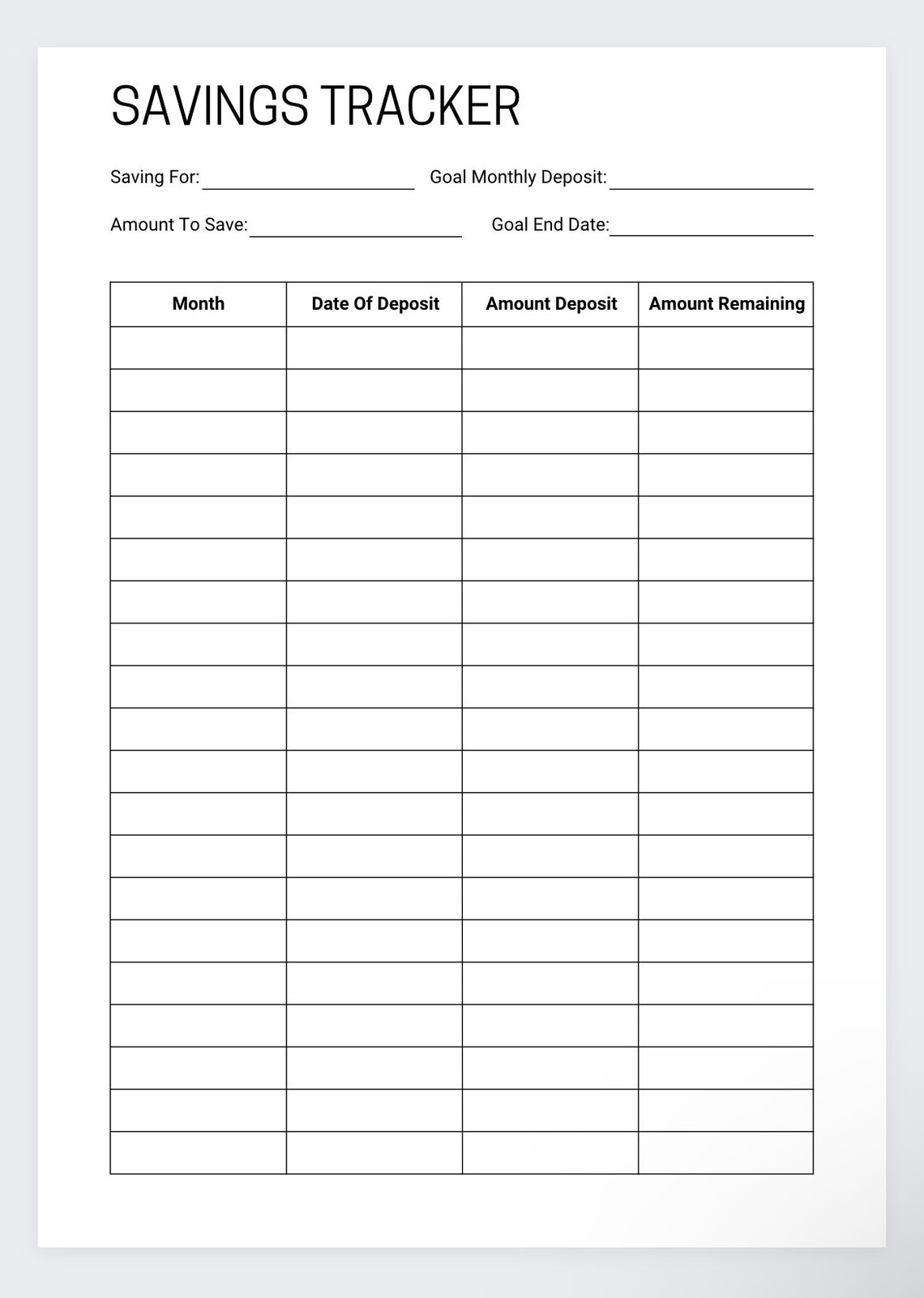 Saving Planner,saving Tracker,savings Log,savings Sheet,savings Form ...