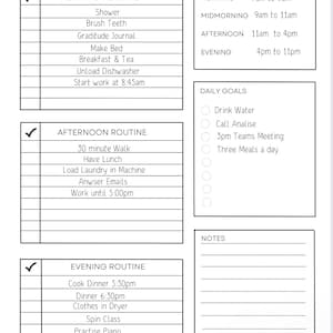 Daily Routine, Daily Planner,happy Planner,daily Checklist,agenda ...