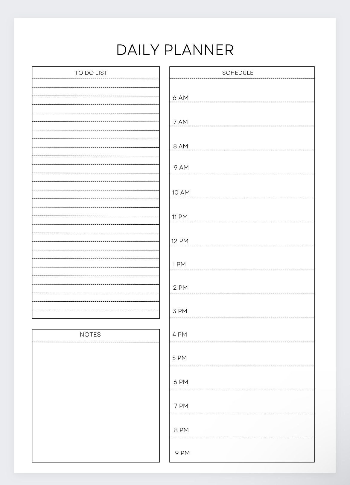 Daily Planner,hourly Planner,desk Planner,daily Routine,daily Planner ...