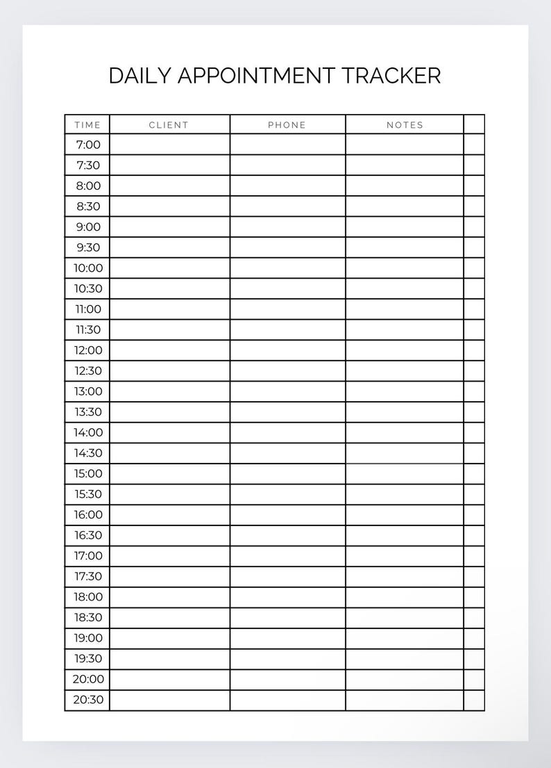Appointment Planner,timblocking Schedule,productivity Planner ...
