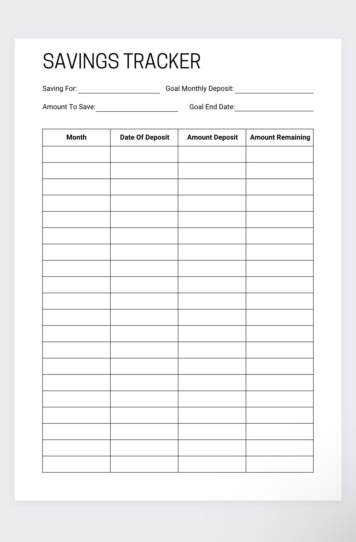 Saving Planner,saving Tracker,savings Log,savings Sheet,savings Form ...