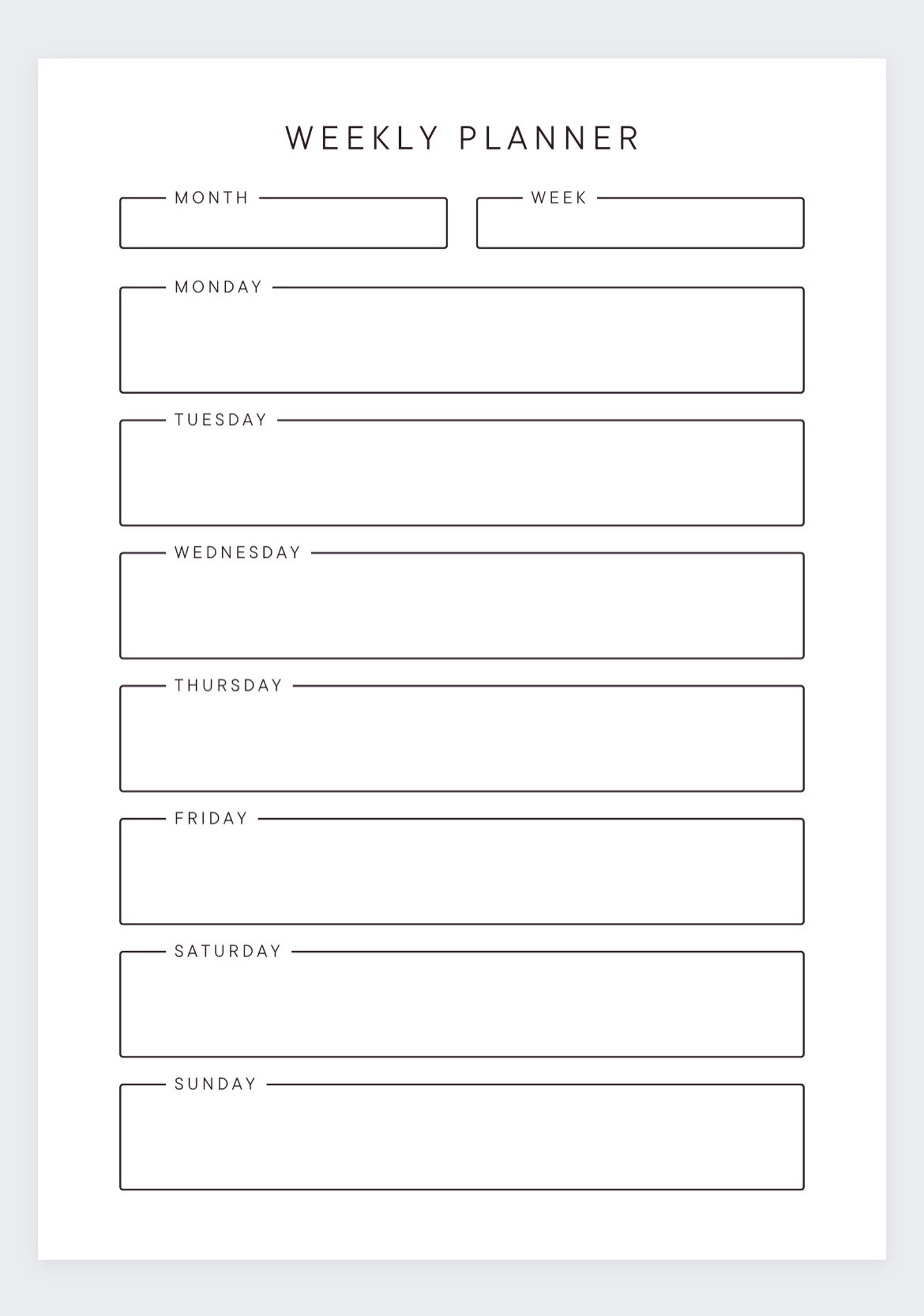 Day by Day Planner,daily Planner,day at a Glance,daily Tracker,day to ...