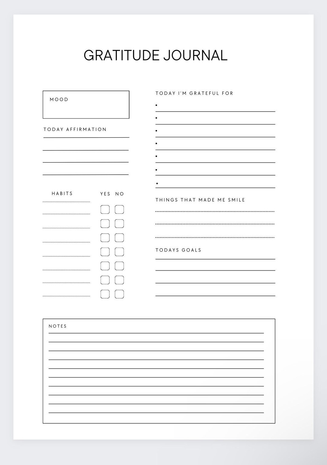 Gratitude Journal,thoughts Planner,affirmation Planner,gratitude ...