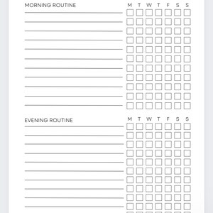 My Daily Routine,daily Planner,happy Planner,daily Checklist,agenda ...