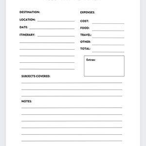 Field Trip Planneradventure Planning, Itinerary Organizer, Educational ...