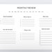 Monthly Review Planner,monthly Planner,goal Tracker,progress Tracker ...