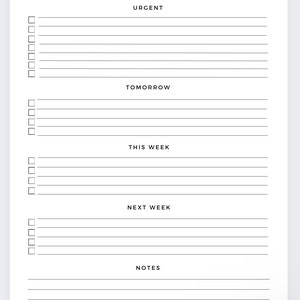 Weekly Brain Dump,thought Organizer, ADHD Brain Dump, Thought Tracker ...