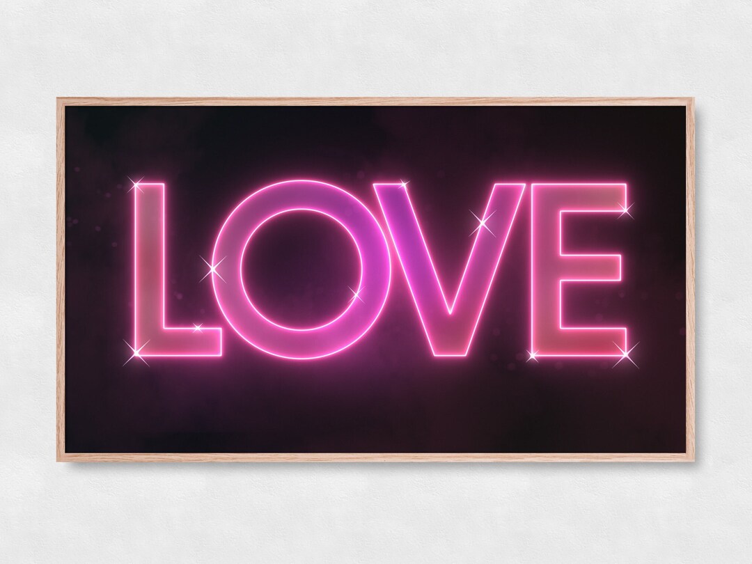 Love Neon Sign Samsung Frame TV Art (digital Download) - Etsy