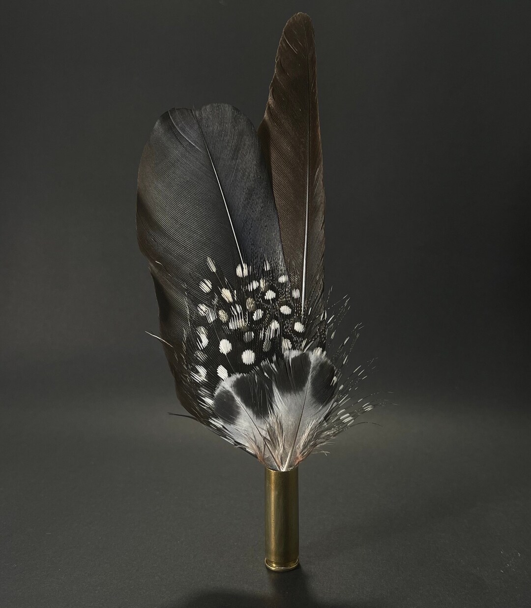 Handmade Feather Lapel Pin: Raven Wing, Guinea, Pheasant - Etsy