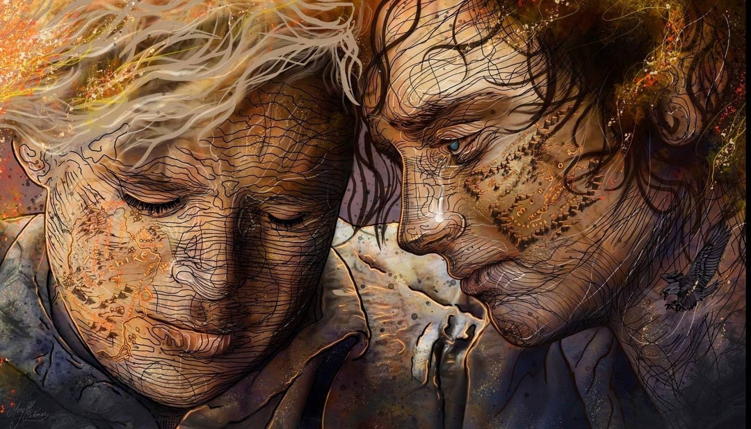I See Fire Digital Art Poster Frodo and Sam LOTR - Etsy