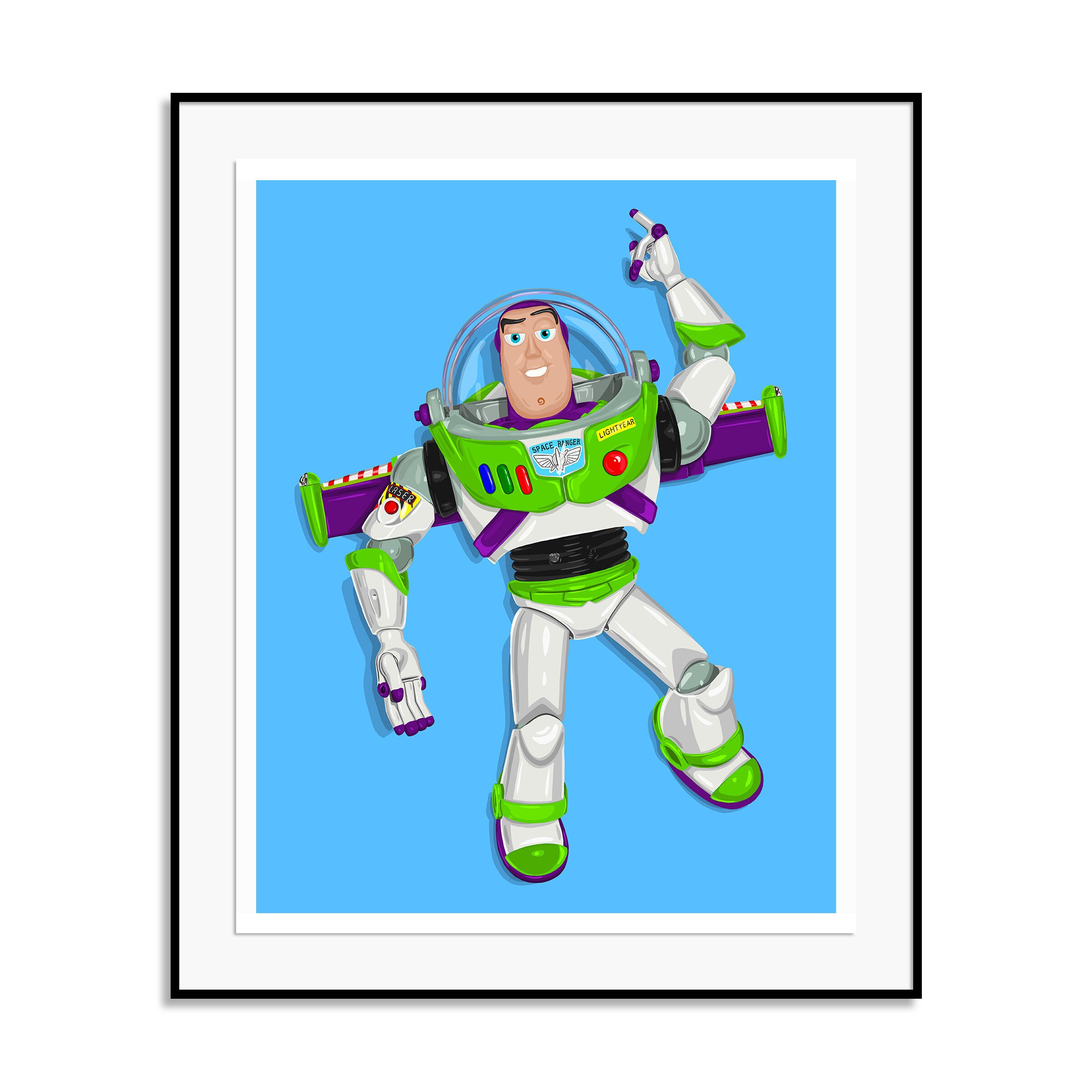 Buzz Lightyear Toy Story Digital Painting Fine Art Print - Etsy