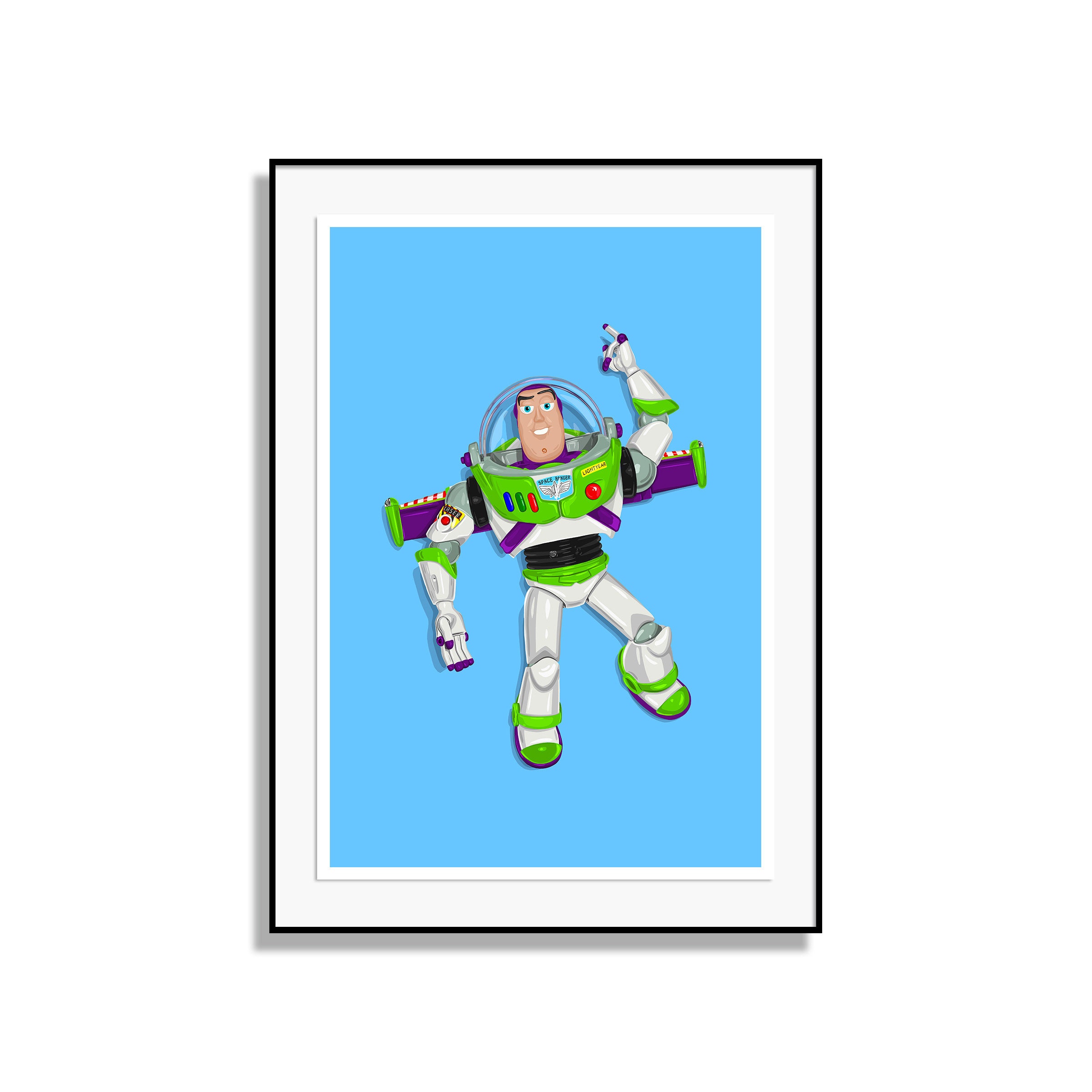 Buzz Lightyear Toy Story Digital Painting Fine Art Print - Etsy