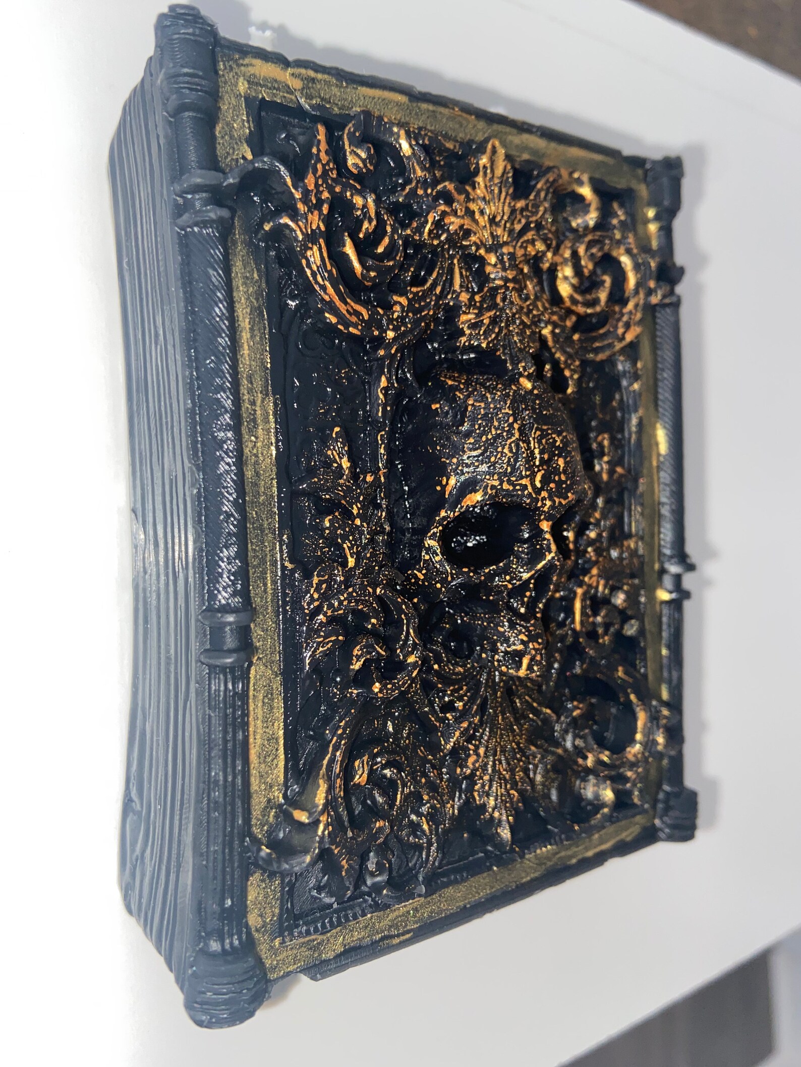 Skull Book Candle / 100% Pure Beeswax / Ritual Candle / Altar Set ...