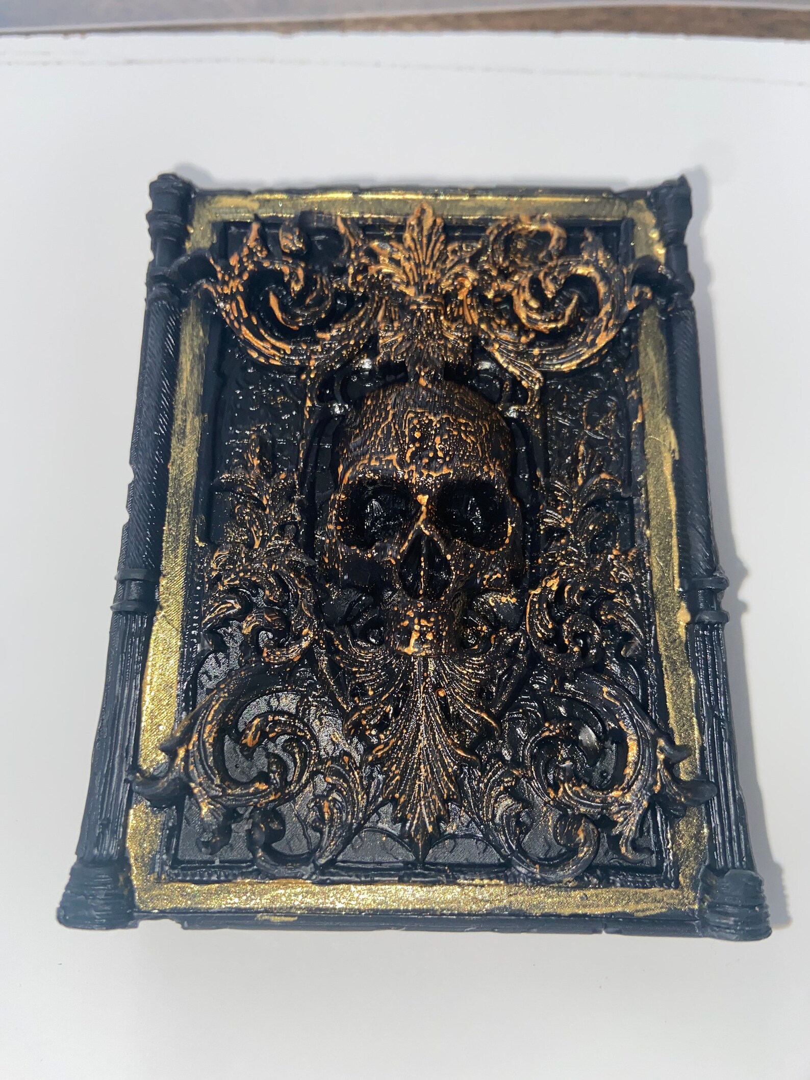 Skull Book Candle / 100% Pure Beeswax / Ritual Candle / Altar Set ...
