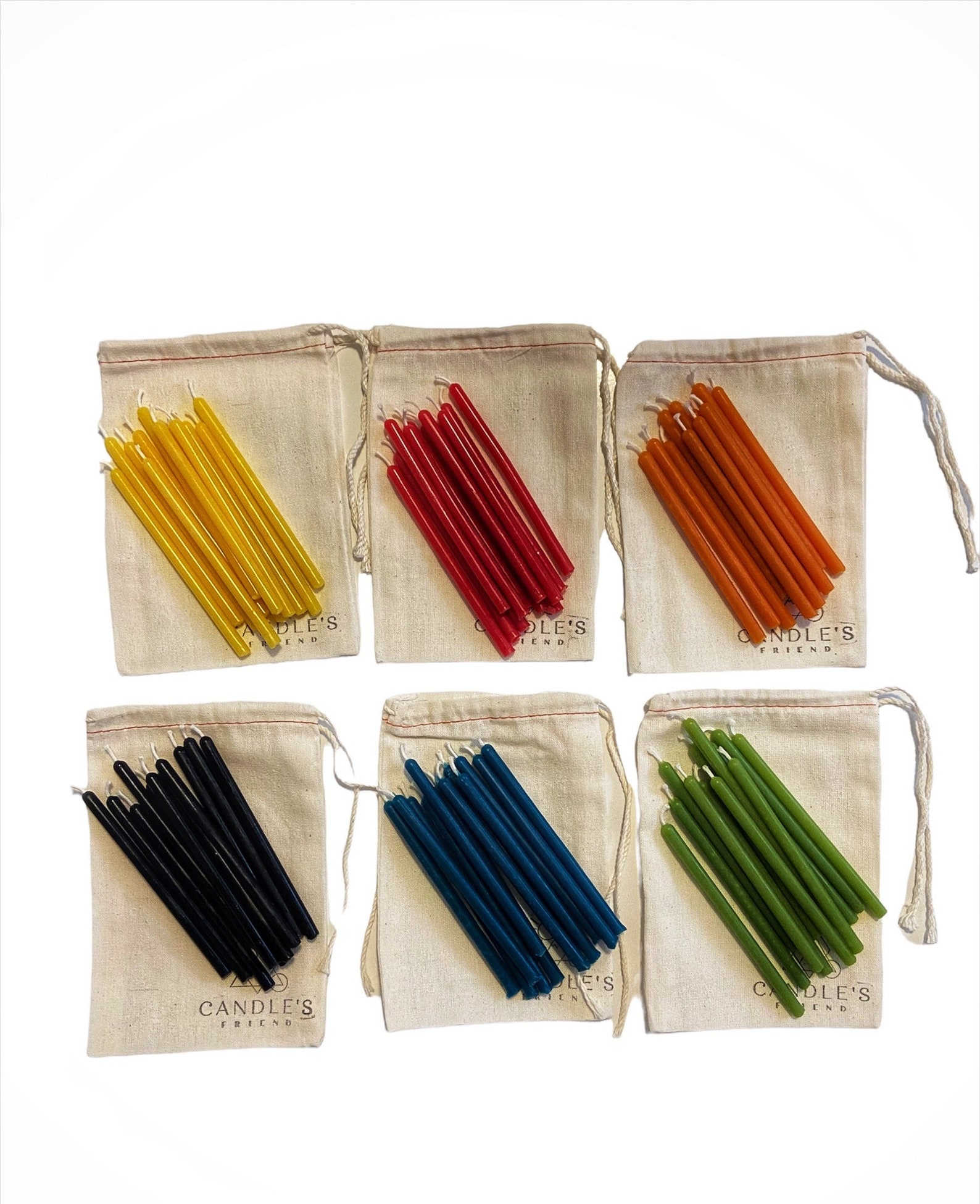 12 Mini Thin Taper Beeswax Candles / 4'' or 5''/ 100% Pure Beeswax ...