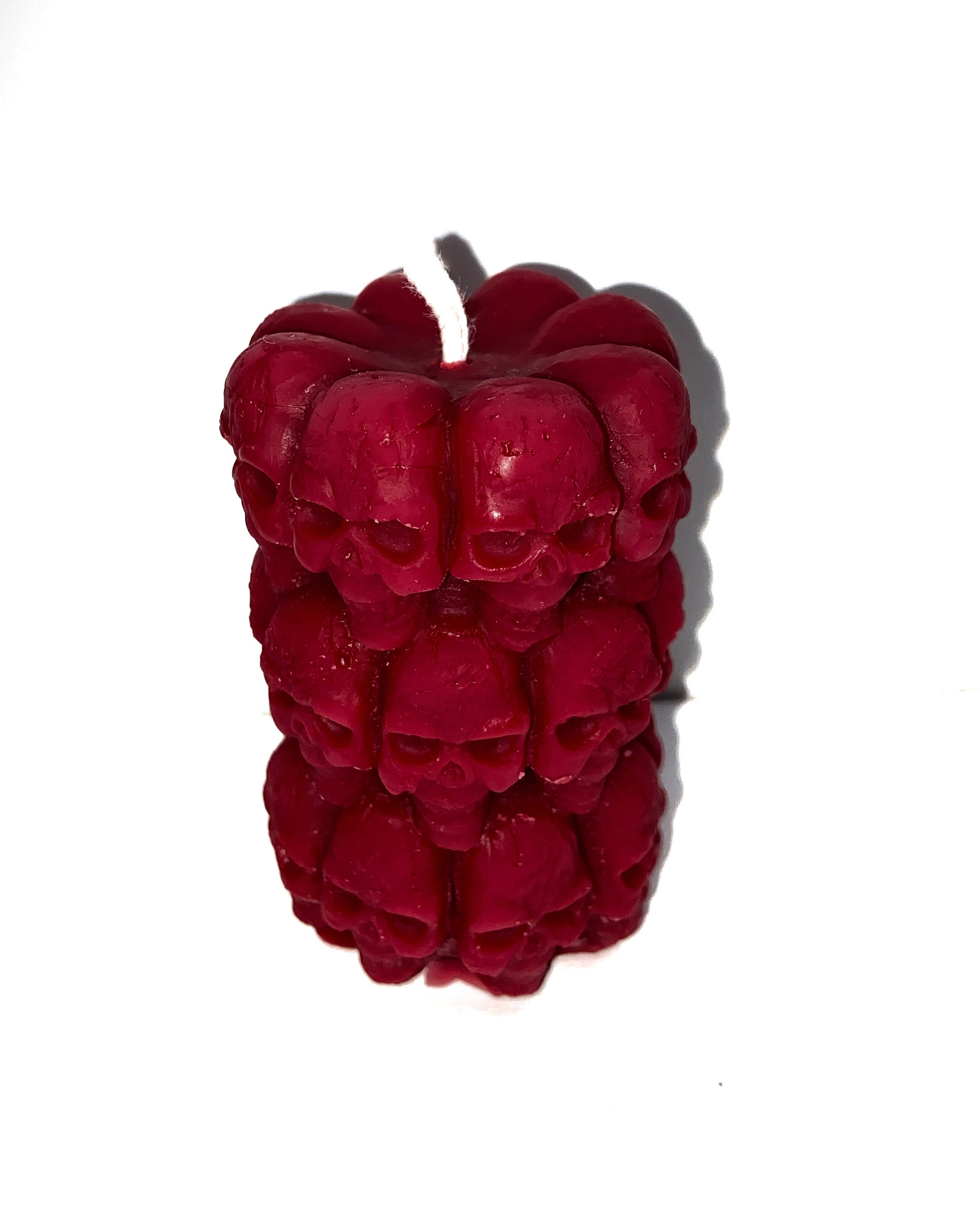Skull Candle / Scull Tower / 100% Pure Beeswax / Ritual / Ancestor Cult ...