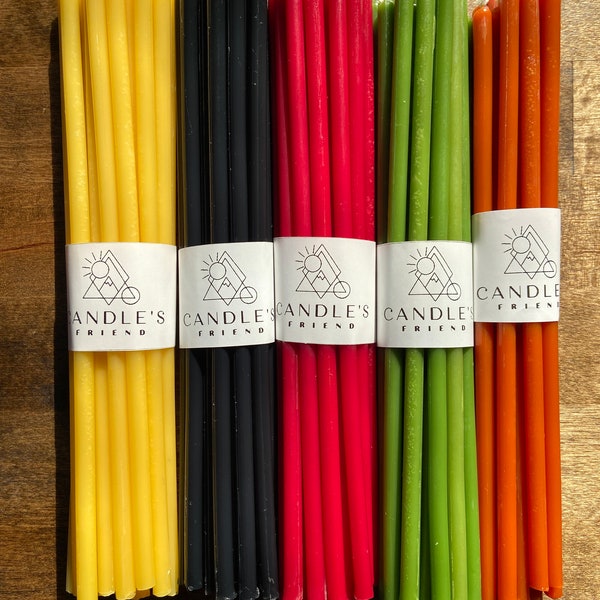 Red Beeswax Candles - Etsy