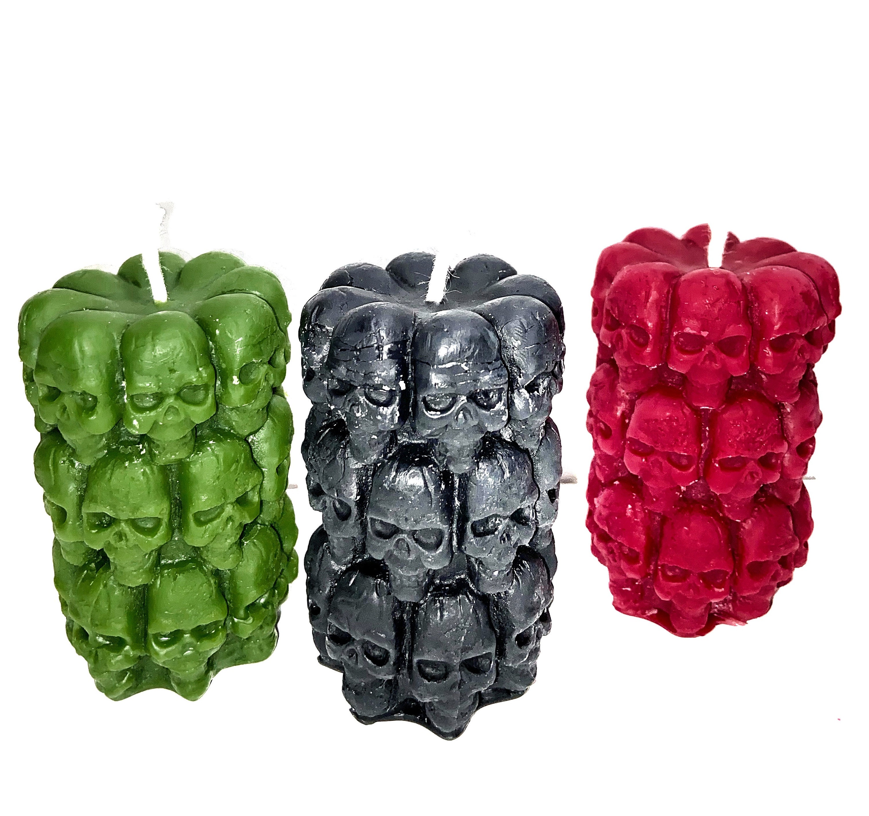 Skull Candle / Scull Tower / 100% Pure Beeswax / Ritual / Ancestor Cult ...