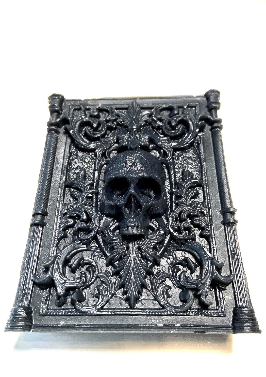 Skull Book Candle / 100% Pure Beeswax / Ritual Candle / Altar Set ...