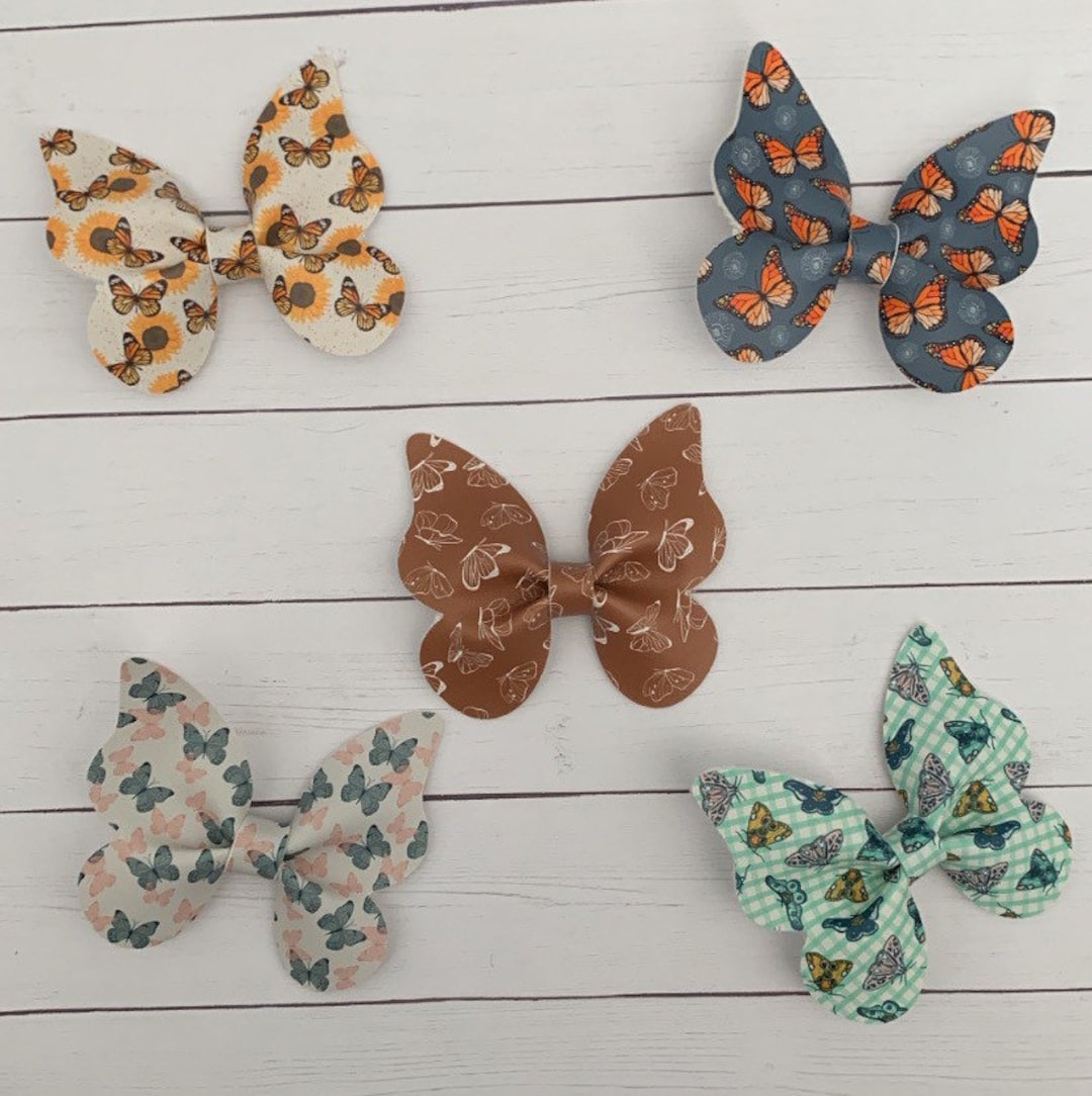 Butterfly Hair Bows - Etsy