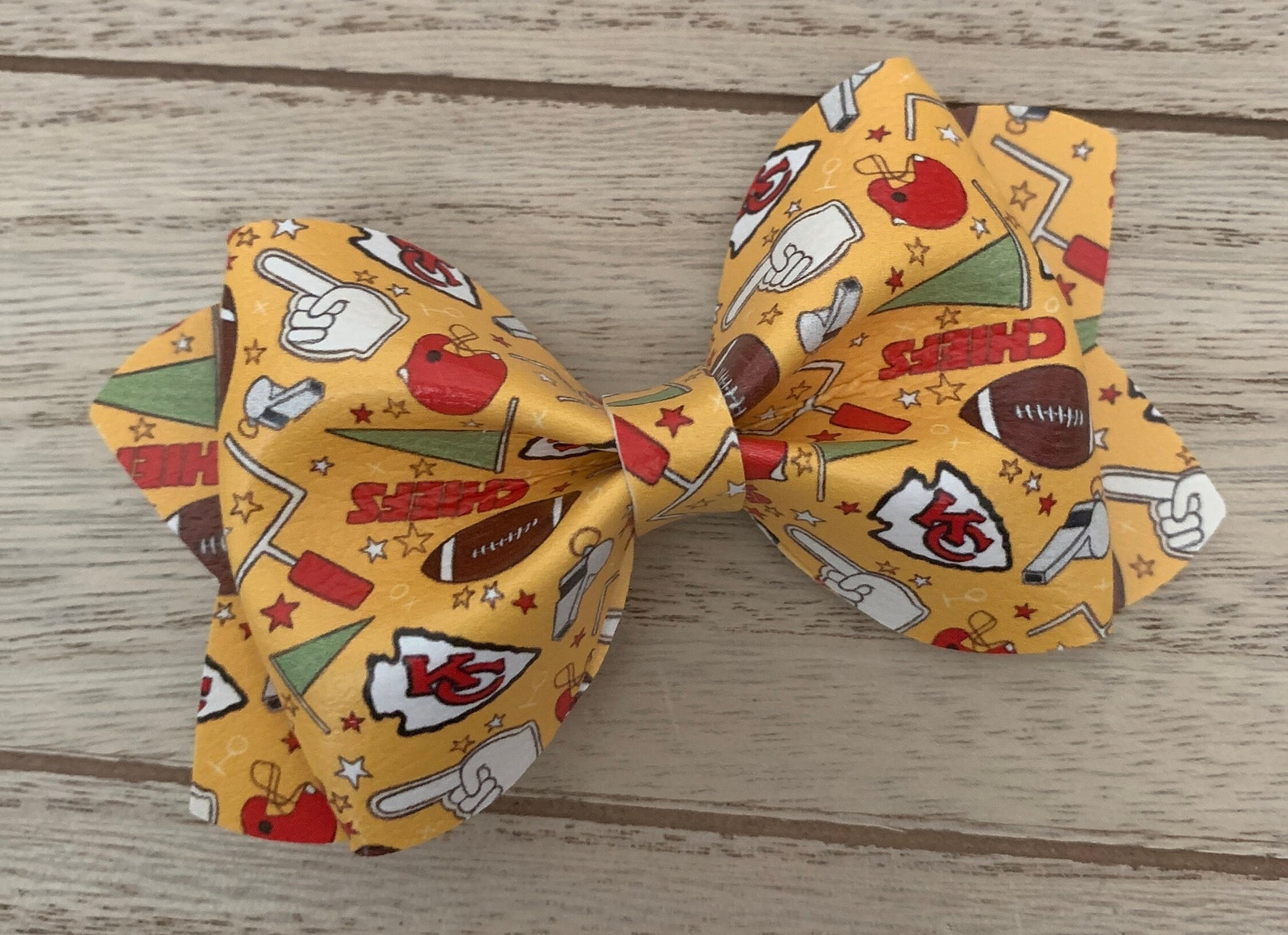 Go Team Go KC Hair Bows - Etsy