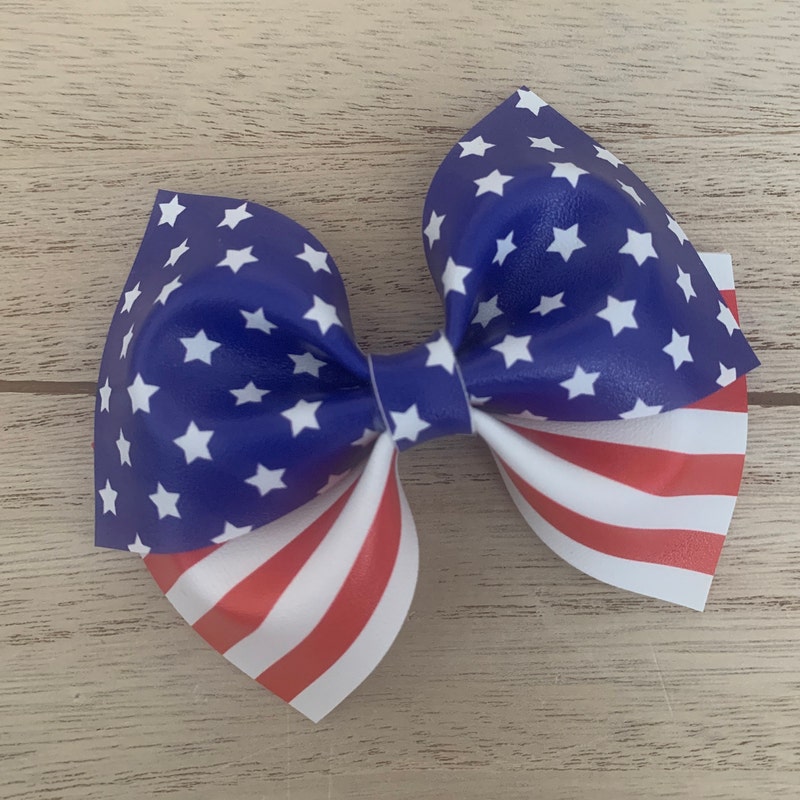 Flag Hair Bow - Etsy