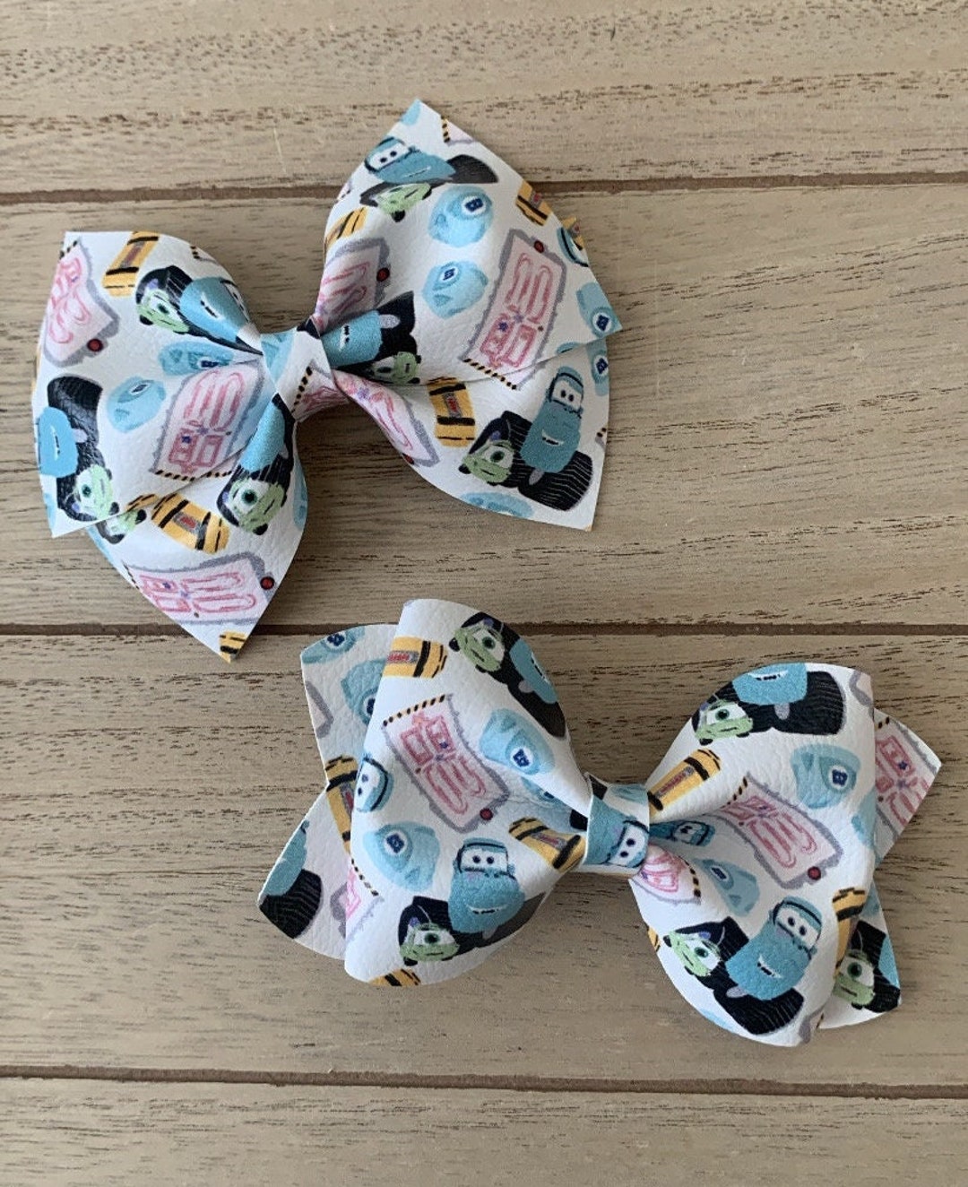 Monster Corp Cars Inspired Hair Bows - Etsy