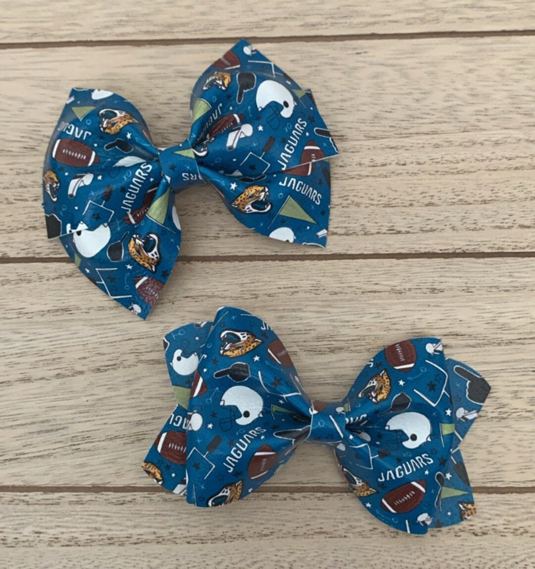 Go Team Go Jaguars Hair Bows - Etsy