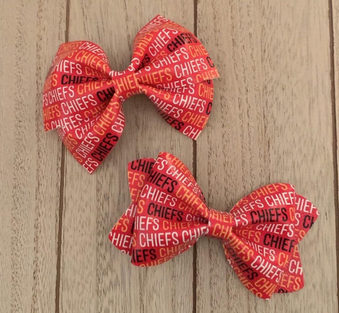 Kansas City Chiefs Words Inspired Hair Bows - Etsy