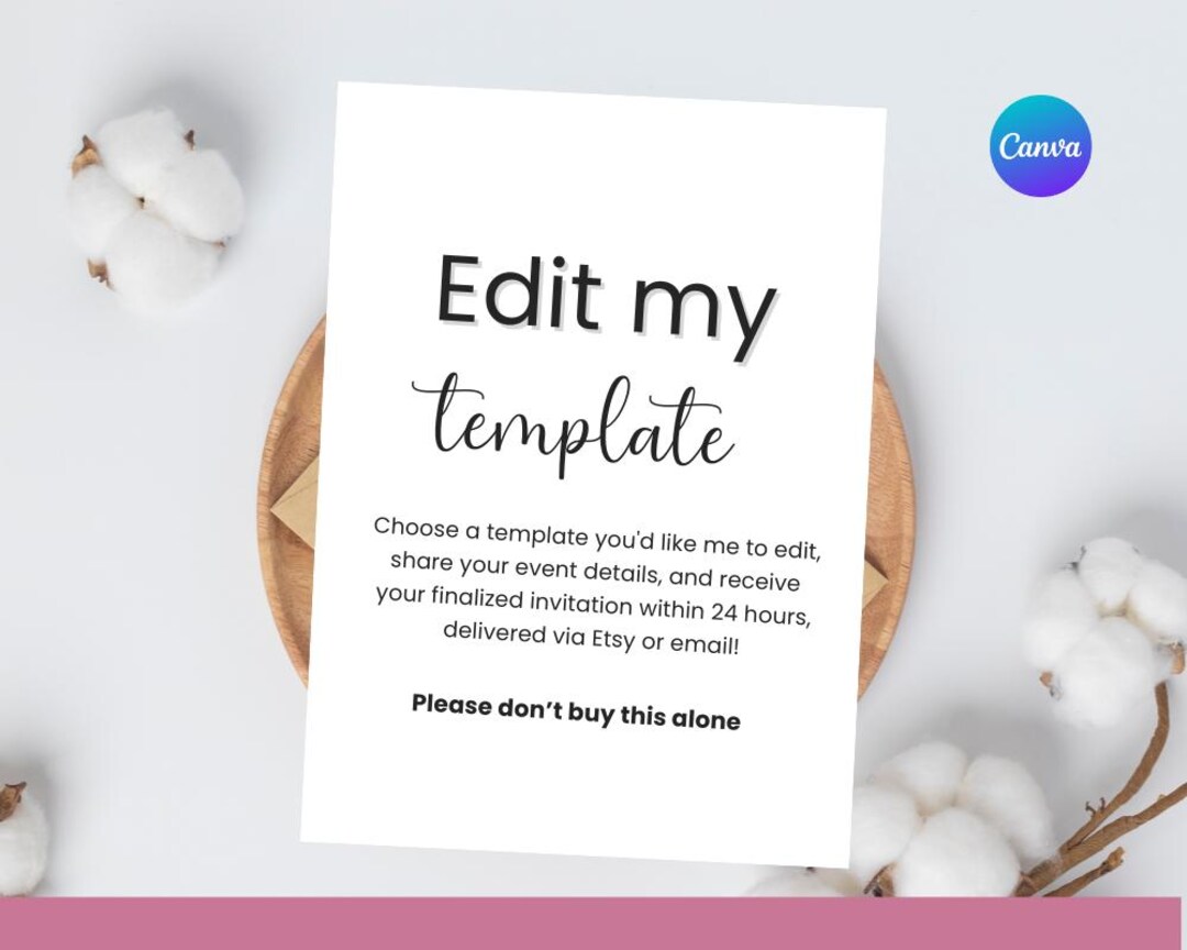 Personalization Service, Edit for Me, Custom Invitation Editing Service ...