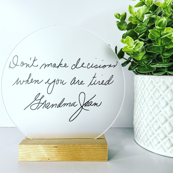 Custom Handwriting Sign - Etsy