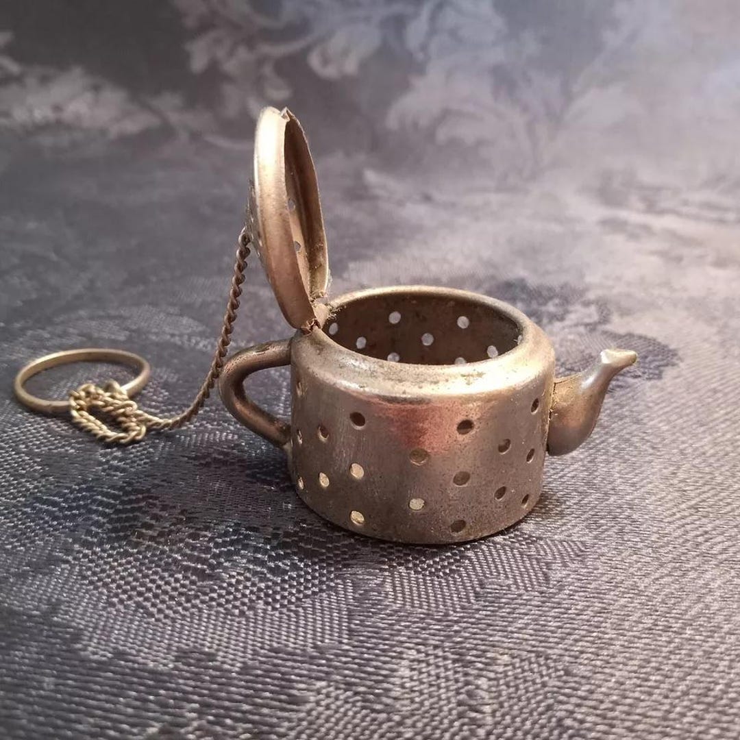 Vintage Japanese Mini Teapot Tea Ball Infuser – Charming Tea Accessory ...