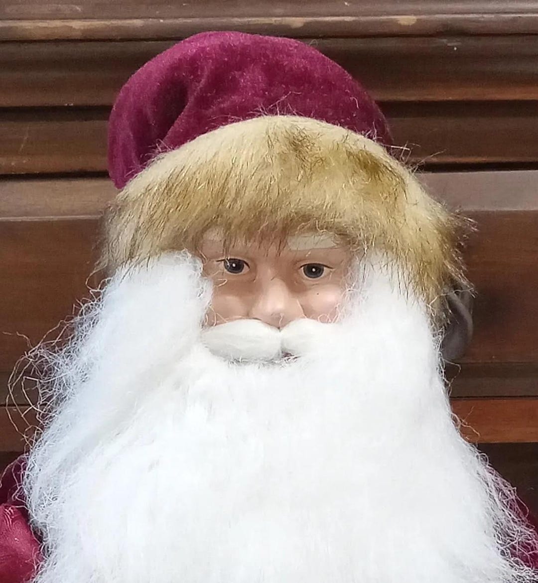 Tabletop Santa Figurine 19 Inches Tall With Present, Satchel, and ...