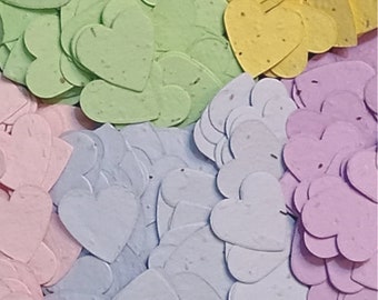 Large Love Connected Seed Paper Hearts 2.85w X 2.5h Wildflower for ...