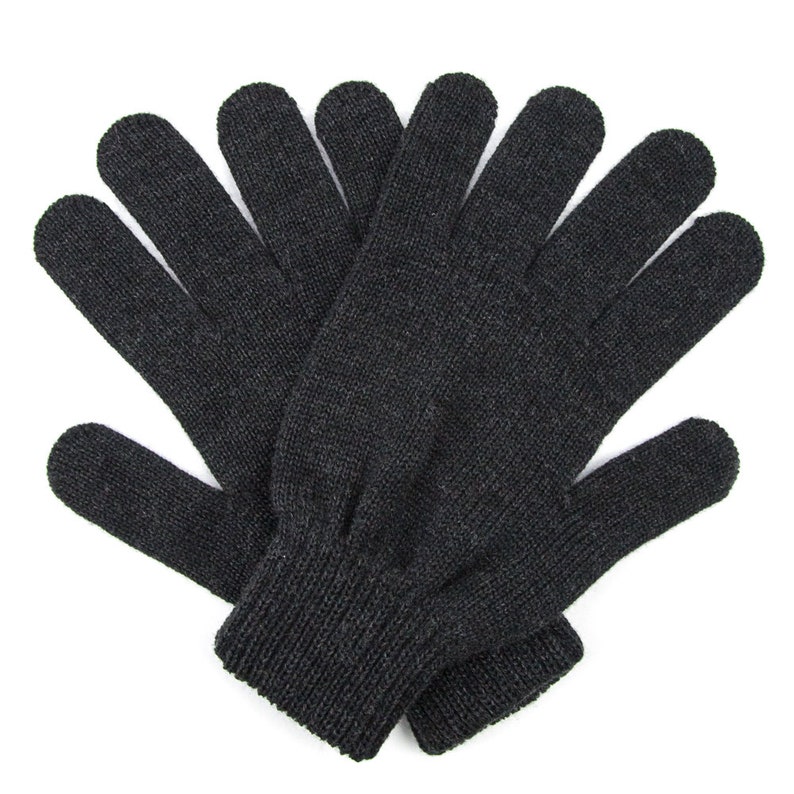 Knit Wool Gloves for Men Cold Weather Accessories Winter Comfortable ...