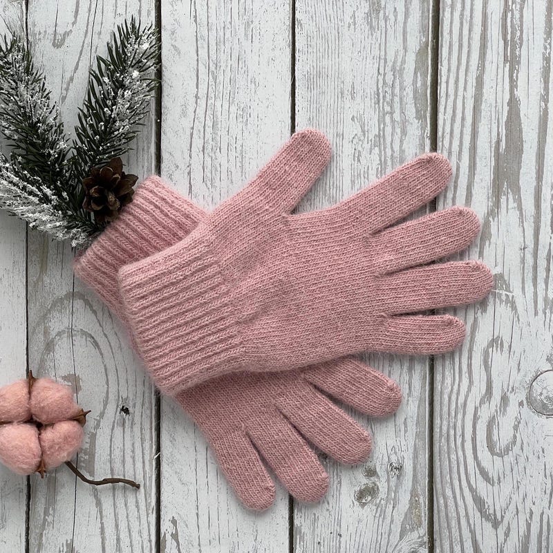 Knitted Gloves - Etsy