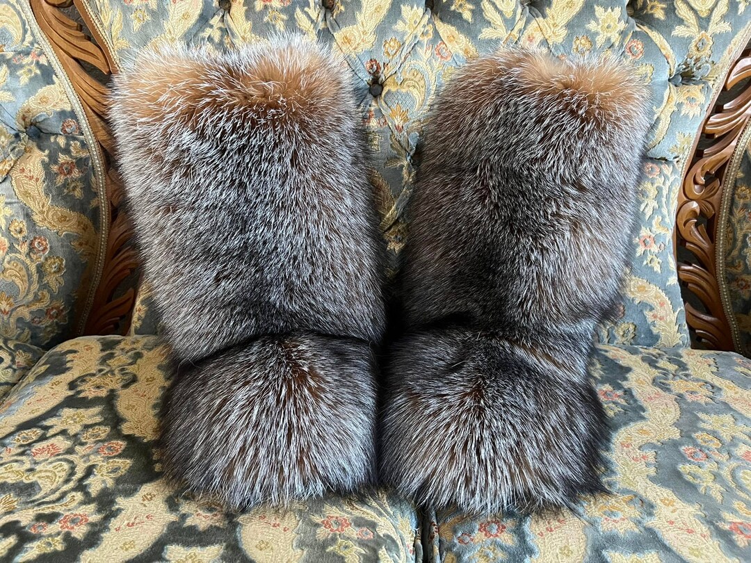 Amber Frost Fox Fur Boots/slippers 38-45 EU Sizes saga Furs Unisex - Etsy