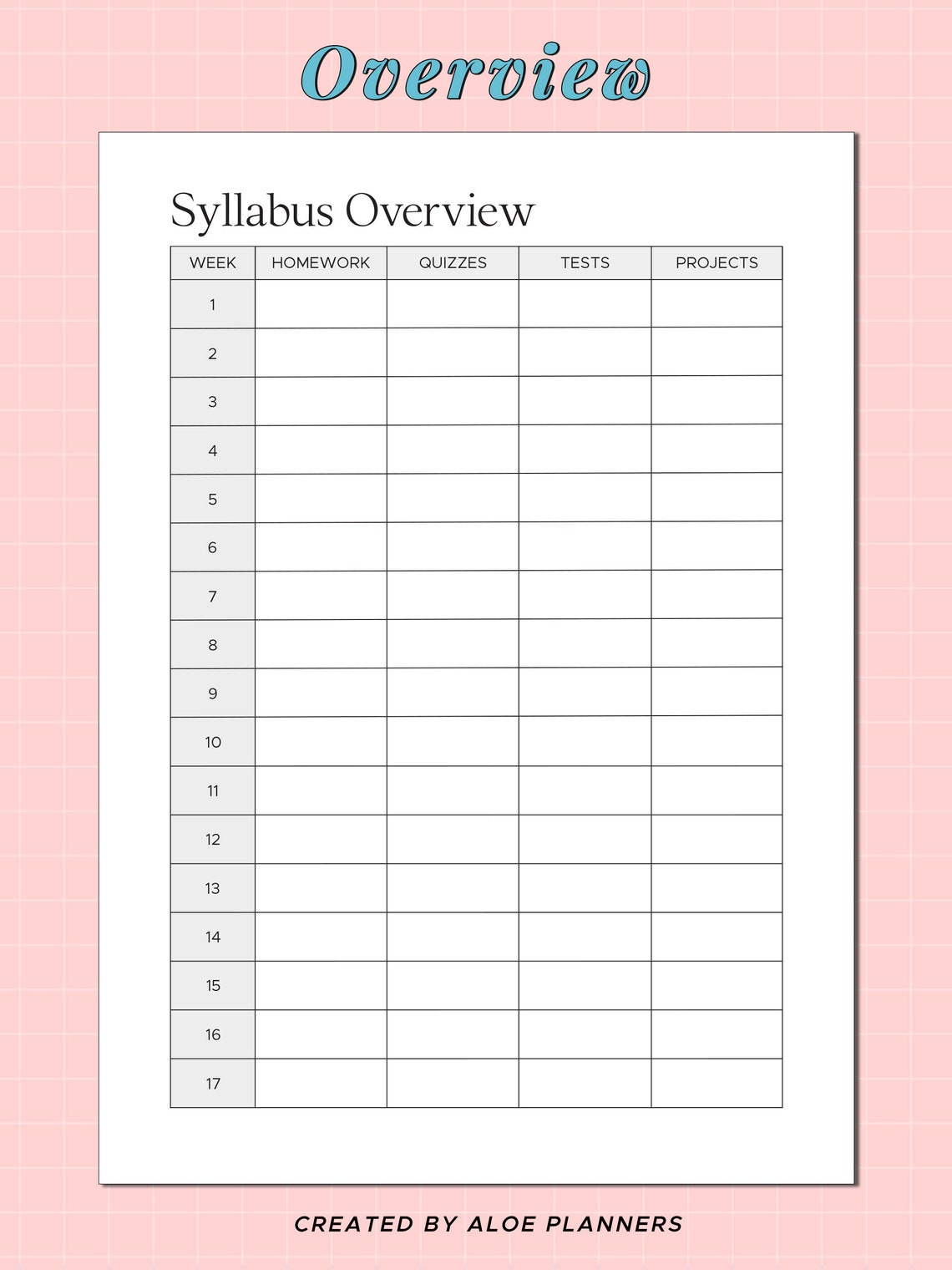 2023-2024 Simple Digital Student Planner Course & Assignment - Etsy