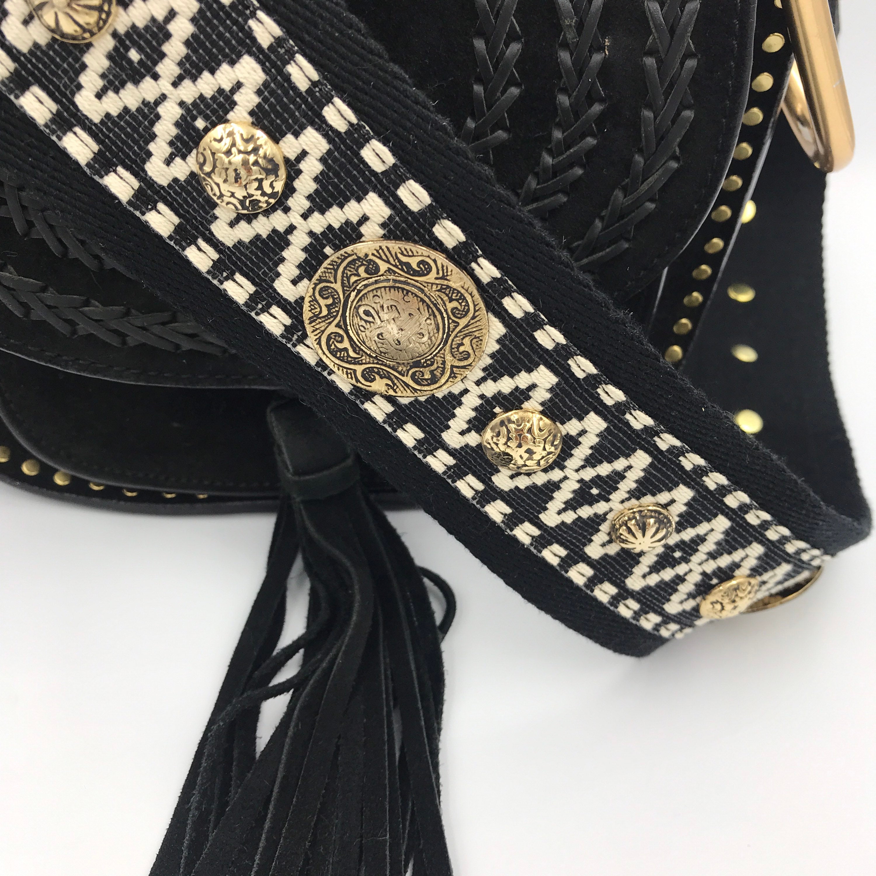 Boho Style Designer Metal Studded Bag Strap Ethnic Handbag - Etsy