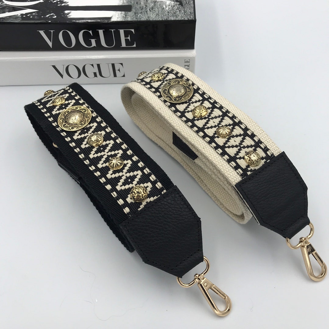 Boho Metal Studded Bag Strap | Ethnic Handbag Strap | Shoulder Strap ...