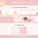 Pink Etsy Shop Banner Set Etsy Branding Kit Canva Templates Etsy Store ...