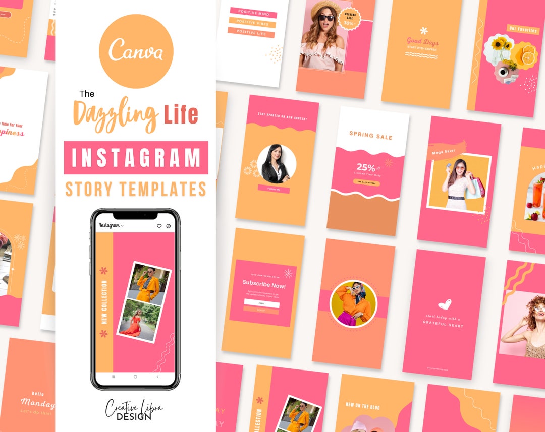 Colorful Instagram Story Templates Canva, Creative Instagram Templates ...