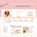 Pink Etsy Shop Banner Set Etsy Branding Kit Canva Templates Etsy Store ...